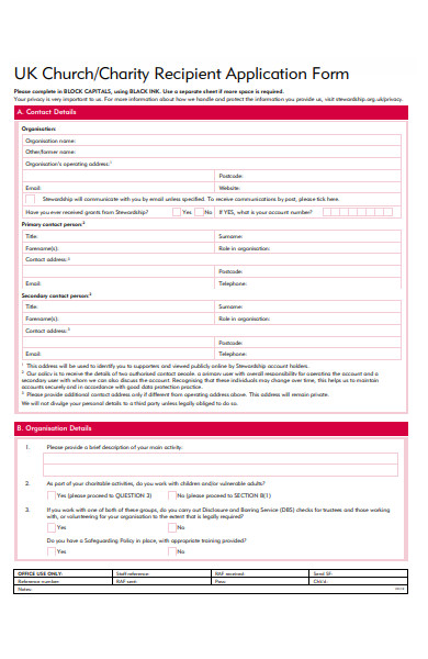 FREE 44+ Church Form Samples, PDF, MS Word, Google Docs, Excel