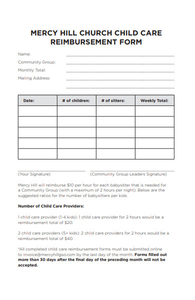 FREE 44+ Church Form Samples, PDF, MS Word, Google Docs, Excel