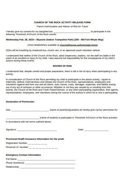 FREE 44+ Church Form Samples, PDF, MS Word, Google Docs, Excel