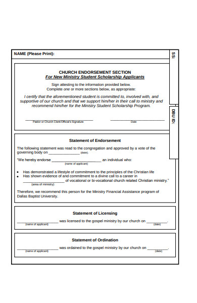 FREE 44+ Church Form Samples, PDF, MS Word, Google Docs, Excel