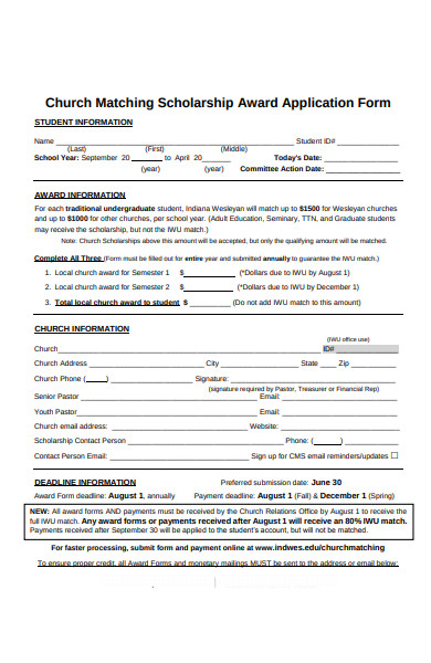 FREE 44+ Church Form Samples, PDF, MS Word, Google Docs, Excel