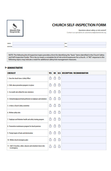 FREE 44+ Church Form Samples, PDF, MS Word, Google Docs, Excel