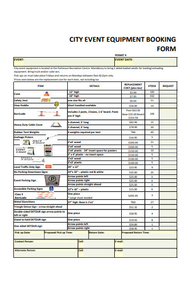 FREE 52+ Event Booking Forms in PDF | MS Word | XLS