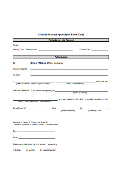 FREE 52+ Abstract Forms in PDF | MS Word | Excel