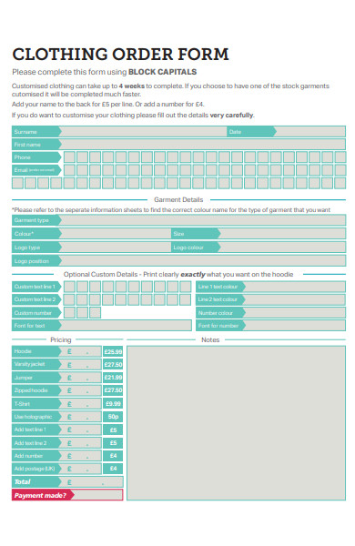 FREE 44+ E Commerce Forms in PDF | MS Word