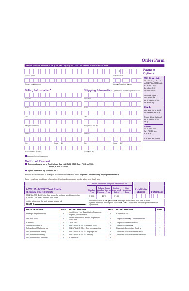 FREE 56+ Order Form Samples, PDF, MS Word, Google Docs, Excel