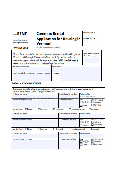 FREE 32+ Rental Application Forms in PDF | MS Word | XLS