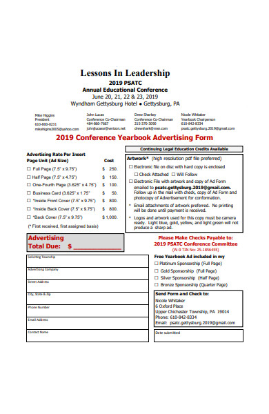 FREE 35+ Advertising Forms in PDF | MS Word | XLS