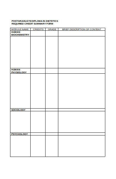 FREE 32+ Content Forms in PDF | MS Word | Excel