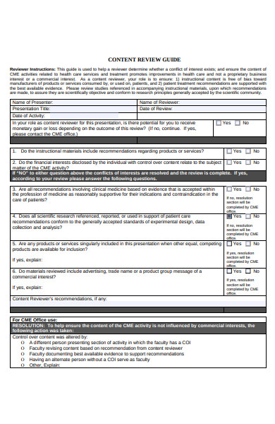 FREE 32+ Content Forms in PDF | MS Word | Excel
