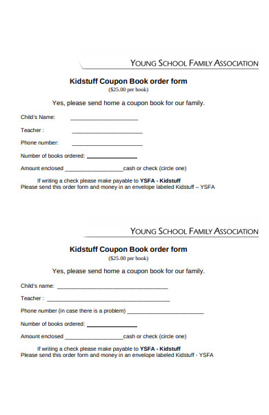 FREE 31+ Book Order Forms in PDF | MS Word | Excel