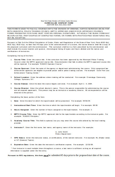 FREE 32+ Content Forms in PDF | MS Word | Excel