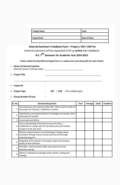 FREE 51+ Feedback Form Samples in PDF | MS Word | Excel