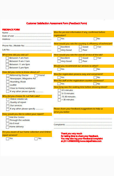 FREE 51+ Feedback Form Samples in PDF | MS Word | Excel