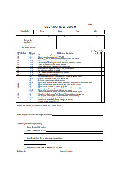 FREE 56+ Inspection Form Samples, PDF, MS Word, Google Docs, Excel