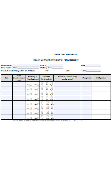 FREE 52+ Tracking Forms in PDF | MS Word | Excel