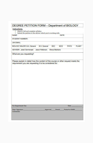 FREE 51+ Petition Forms in PDF | MS Word