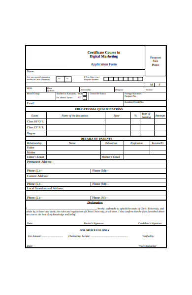 FREE 51+ Marketing Forms in PDF | MS Word | Excel