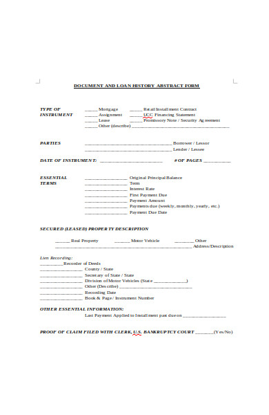FREE 52+ Abstract Forms in PDF | MS Word | Excel