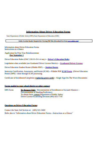 FREE 56+ Education Form Samples, PDF, MS Word, Google Docs, Excel
