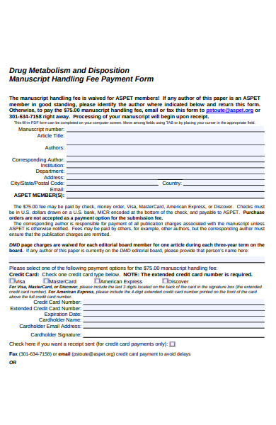 FREE 51+ Payment Forms in PDF | MS Word | Excel
