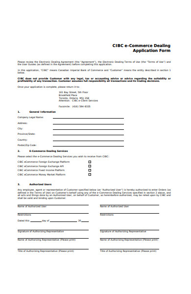 FREE 44+ E Commerce Forms in PDF | MS Word