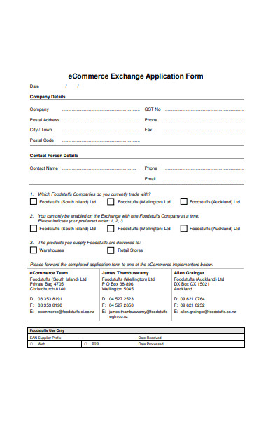 FREE 44+ E Commerce Forms in PDF | MS Word