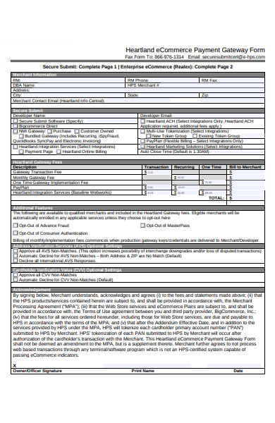 FREE 44+ E Commerce Forms in PDF | MS Word