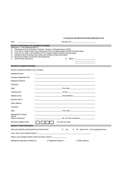FREE 44+ E Commerce Forms in PDF | MS Word