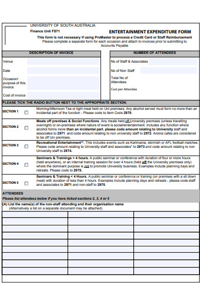 FREE 34+ Entertainment Forms in PDF | MS Word | Excel