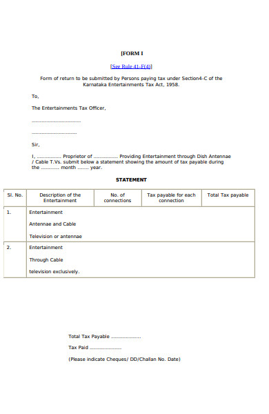 FREE 34+ Entertainment Forms in PDF | MS Word | Excel