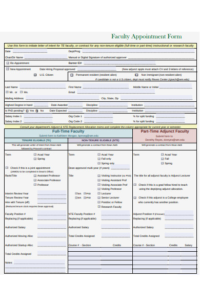FREE 52+ Sample Appointment Forms in PDF | MS Word
