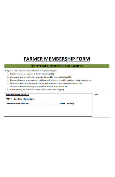FREE 56+ Membership Form Samples, PDF, Word, Google Docs, Excel