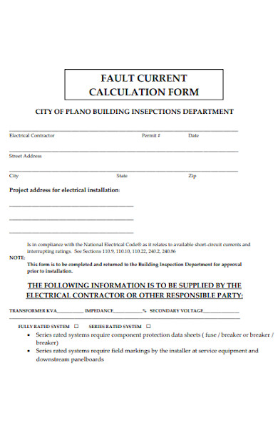 FREE 31+ Calculation Forms in PDF | MS Word
