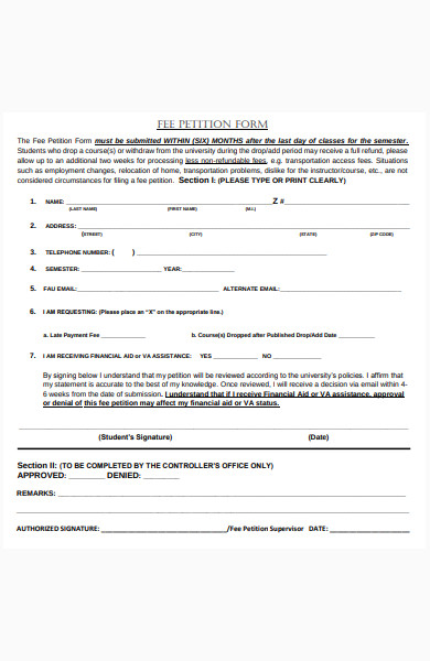 FREE 51+ Petition Forms in PDF | MS Word