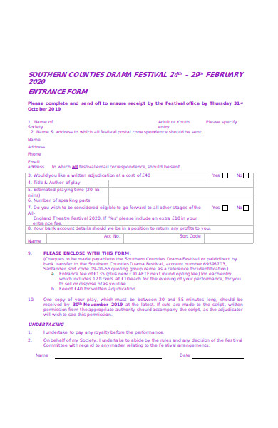 FREE 32+ Contest Entry Forms in PDF | MS Word | Excel
