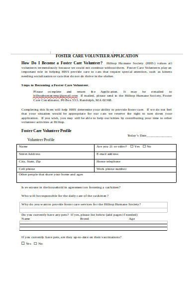 FREE 30+ Animal Shelter Forms in PDF | MS Word