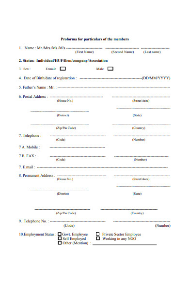 FREE 56+ Membership Form Samples, PDF, Word, Google Docs, Excel