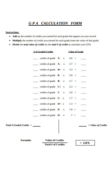 FREE 31+ Calculation Forms in PDF | MS Word