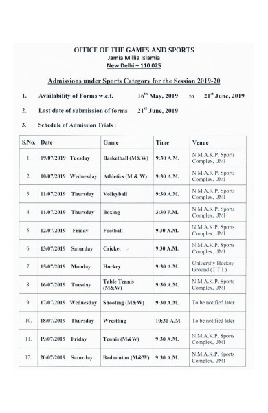 FREE 53+ Sports Forms in PDF | MS Word | Excel