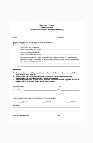 FREE 51+ Petition Forms in PDF | MS Word
