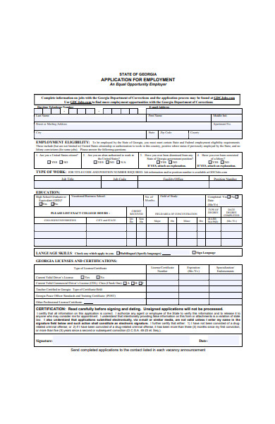 FREE 51+ Job Application Forms in PDF | MS Word (.doc)