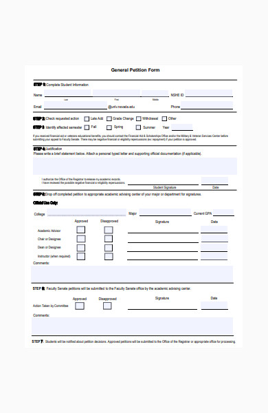 FREE 51+ Petition Forms in PDF | MS Word