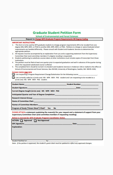 FREE 51+ Petition Forms in PDF | MS Word
