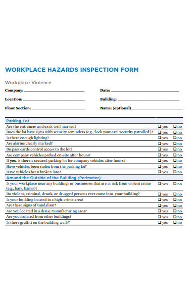 FREE 56+ Inspection Form Samples, PDF, MS Word, Google Docs, Excel