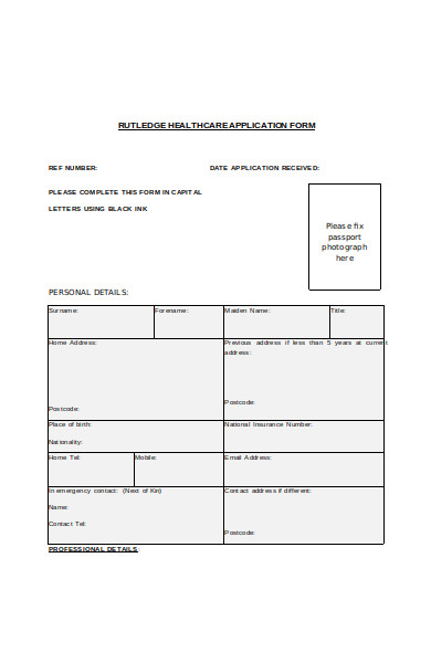FREE 32+ Healthcare Forms in PDF | MS Word