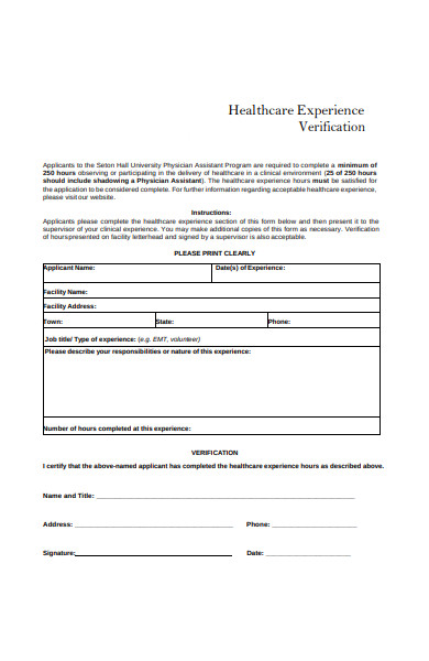 FREE 32+ Healthcare Forms in PDF | MS Word