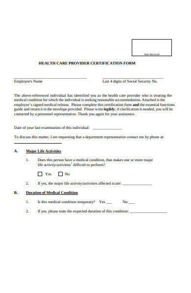 FREE 32+ Healthcare Forms in PDF | MS Word