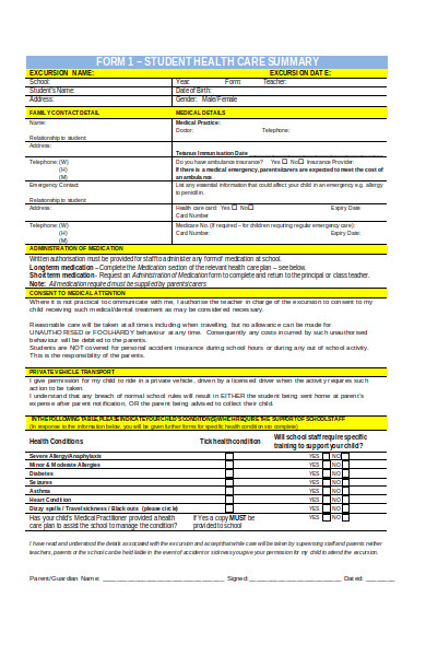 FREE 32+ Healthcare Forms in PDF | MS Word