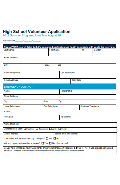 FREE 50+ Education Application Forms in PDF | MS Word | MS Excel